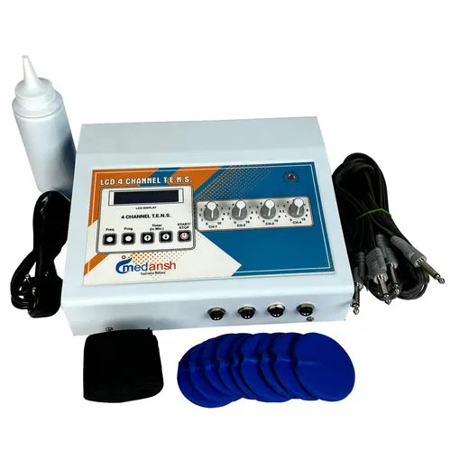 Medansh 4 CHANNEL Tens Machine LCD non-invasive low-risk nerve stimula