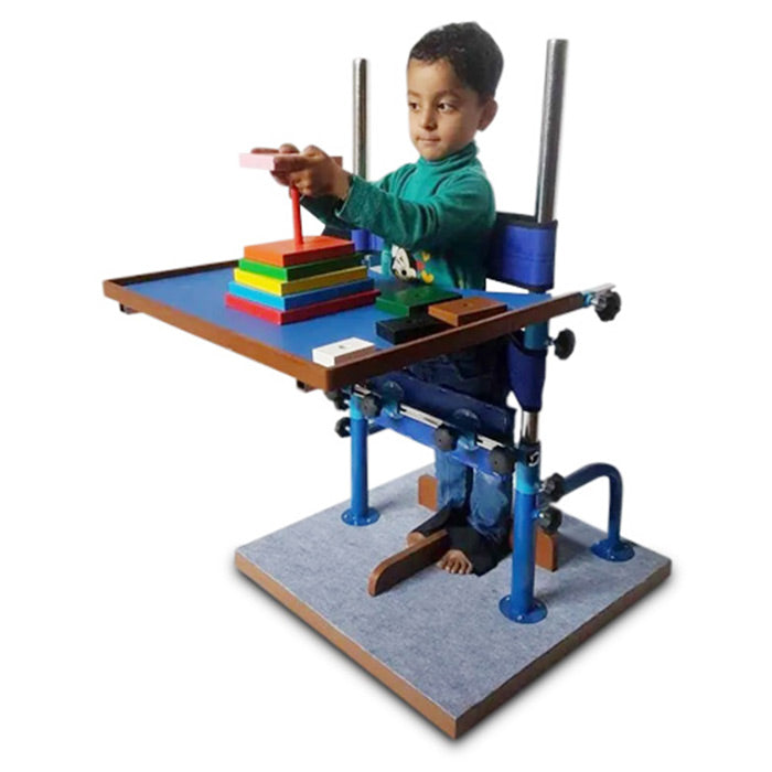 Adjustable Metalic Standing Frame Child with Wooden Base (Copy)