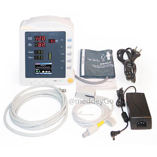 CMS 5100 SPo2 and NIBP Measuring Patient Monitor (White) – MeddeyGo.com