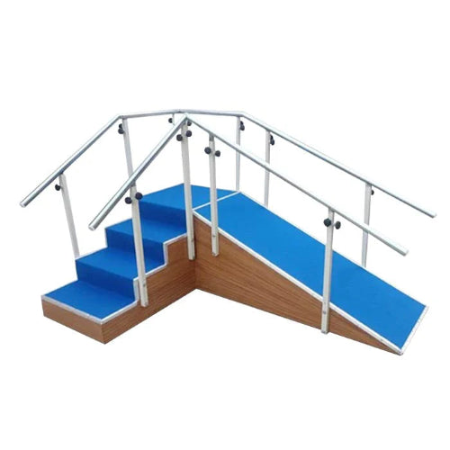 Wooden Exercise Corner Stair Case With Ramp – MeddeyGo.com
